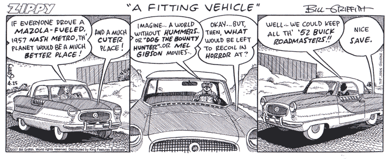 Zippy The Pinhead: "A Fitting Vehicle"